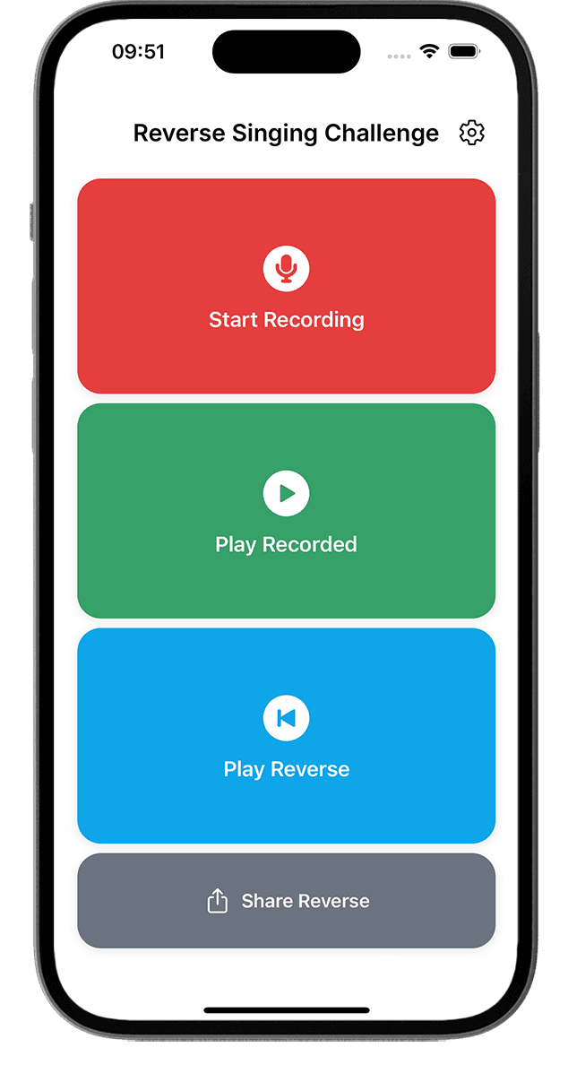 Reverse Singing Challenge App - Best Reverse Audio App 2025